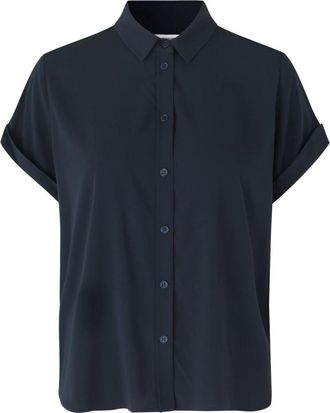 Sams&oslash;e & Sams&oslash;e Femme, Blouses et Chemises, Bleu, Taille: 40 FR Majan SS Shirt