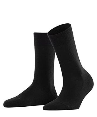 Falke Sensitive Berlin W SO laine coton non-comprimantes 1 paire, Chaussettes Femme, Noir (Black 3000) nouveau - écologique, 39-42
