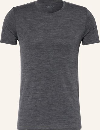 Falke T-Shirt Daily Climawool Mit Merinowolle grau