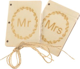 Garneck 4 St&uuml;ck Holz Gel&uuml;bde Notizbuch Kraftvolles Kraftpapier Ehegel&uuml;bdebuch mit Juteschnur Rustikale Hochzeitsdekoration und Andenken f&uuml;r Hochzeitstag