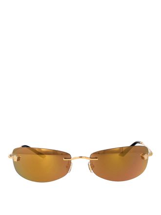 Versace Lunettes De Soleil - Or