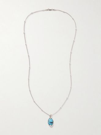 Loren Stewart Orb Kette Aus Sterlingsilber Mit T&uuml;rkis - Blau
