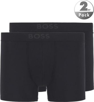 HUGO BOSS Herren Trunks schwarz Viskose/Modal unifarben