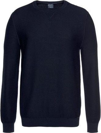 Olymp Rundhalspullover OLYMP Strick Casual mit modischem Strukturmuster