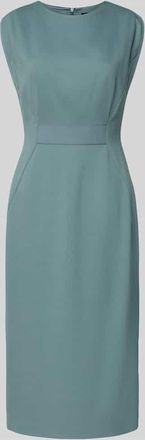 HUGO BOSS Knielanges Etuikleid aus Viskose-Mix Modell DETIRA