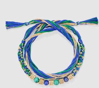 Aurélie Bidermann Bracelet Honolulu Vert & Bleu Multico