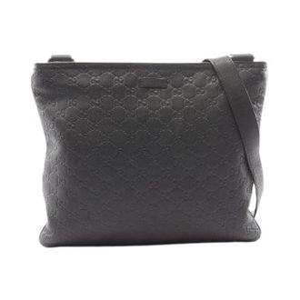 Gucci Pre-owned Guccissima Leder Schultertasche - - Pre-owned - Damen - Schwarzk - ONE SIZE
