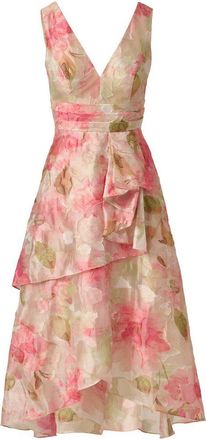Adrianna Papell Midikleid Cascade Organza Midi Dress Strukturiertes, florales Midikleid aus Organza