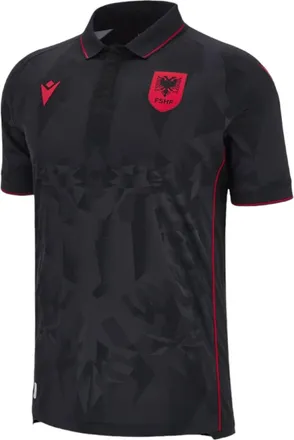 Macron Replicas - Trikots - Nationalteams Albanien Trikot 3rd EM 2024 Kids schwarzrot JL (152)