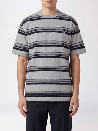 Comme Des Gar&ccedil;ons T-shirt ray&eacute; en coton avec poche plaqu&eacute;e
