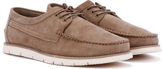 Ben Sherman Soho Herrenschuhe Aus Wildleder In Grau Mit Schnürung