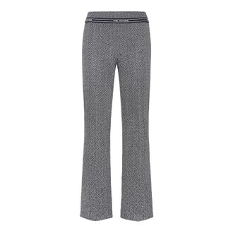 Cambio Pantalon Ankle &agrave; Motif Faith - Femme - Pantalons - Gris - Taille: 36 FR
