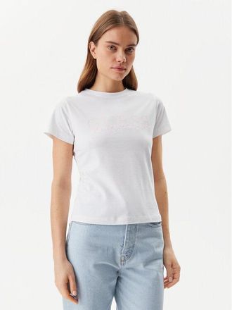 Guess T-Shirt V5GI15 J1314 Wei&szlig; Slim Fit