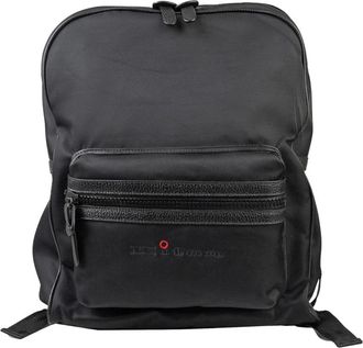 Kiton Homme, Sacs, Noir, Taille: ONE Size Sac &agrave; Dos en Polyamide avec D&eacute;tails en Cuir
