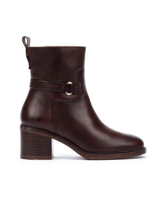 Pikolinos Bottines &agrave; Talon en Cuir HUESCA pour Femme Colour CAOBA