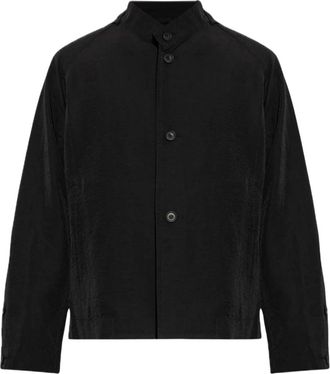 Issey Miyake Hochkragenjacke - - Jackets - Herren - Schwarzk - L