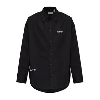 Off-white Logo Shirt - - Shirts - Herren - Schwarzk - XS