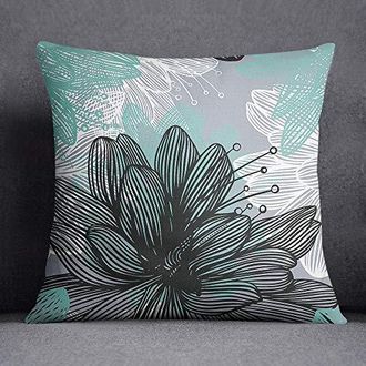 Bonamaison Le Jardin du Lin Kissenhüllen, Cotton, Mehrfarbig, 45x45