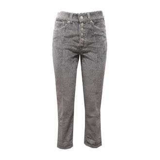 Dondup Cord Lurex Graue Hosen - - Jeans - Damen - Grau - W24