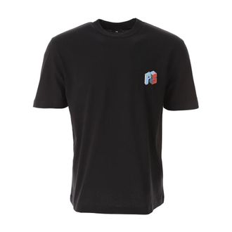 Paul Smith Bio-Baumwoll-T-Shirt mit Jacks World Print - - Tops - Herren - Schwarzk - XL