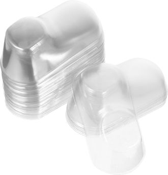 Angoily 50 Stück Babyfüße Display Ständer aus Klarem Kunststoff Wiederverwendbare Babysocken Fußmodelle für Babyschuhe Söckchen und Schuhpräsentation Robust u