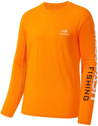 Bassdash Angeln T-Shirt Fishing Langarm Wasser UPF 50+ Shirt Rashguard Angelbekleidung UV Sonnenschutz