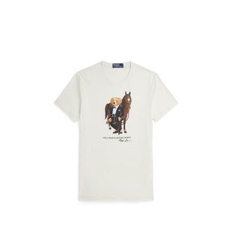 Polo Ralph Lauren T-shirt col ronds&eacute;rigraphi&eacute; en coton