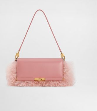 Dolce & Gabbana Marlene Shearling And Palmellato Calfskin Shoulder Bag - Frau Schulter- Und Umh&auml;ngetaschen Multicolor Onesize