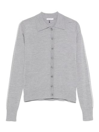 Patrizia Pepe Cardigan mit klassischem Kragen - Grau