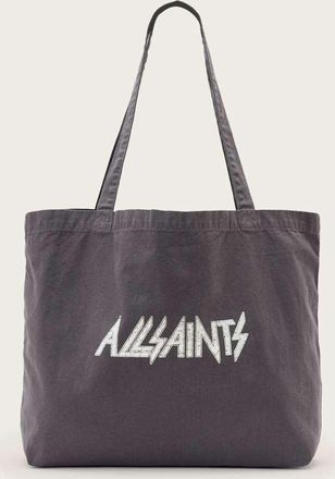 AllSaints Backstage Logo-Stofftasche in verwaschenem Schwarz
