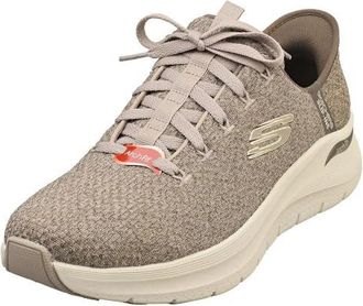 Skechers Homme Arch Fit 2.0 Look Ahead Basket, Taupe Knit, 45.5 EU