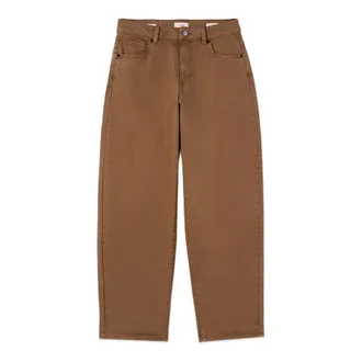 Oltre Femme, Pantalons, Brun, Taille: 38 FR Pantalon Barrel Balloon