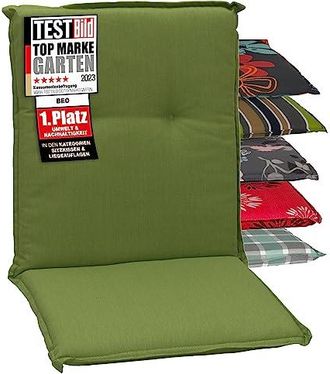 Beo Sitzkissen Gartenstuhlauflage Niedriglehner Serie Barcelona AU31 hellgr&uuml;n