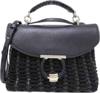 Ferragamo Pre-owned 21H638 Sac &agrave; main en cuir - Femme - Pre-owned - Noir - Taille: ONE Size