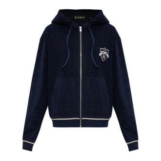 Misbhv Misbhv, Femme, Sweatshirts et sweats &agrave; capuche, Bleu, Taille: 42 FR SweaT-shirt en coton &eacute;ponge