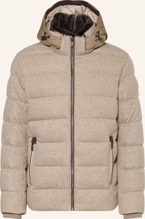 Milestone Steppjacke Msmason Im Materialmix Mit Abnehmbarem Kragen beige