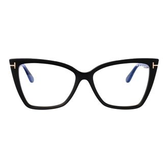 Tom Ford Femme, Accessoires, Noir, Taille: 55 MM Lunettes Optiques Modernes Ft5844-B