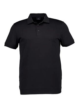 Ragman Herren Polo-Shirt schwarz
