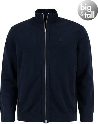 Marc O'Polo Herren Cardigan blau unifarben