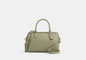Coach Rowan Satchel Aus Signature-Leder