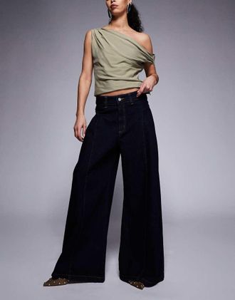 Abrand Abrand - 94 - Jean droit taille haute - Noir