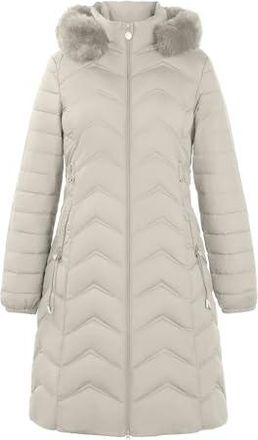 Generic Manteaux dhiver pour femmes, vestes parkas chaudes, matelassées, col montant, veste à capuche avec capuche en fourrure, veste chaude légère et impermé