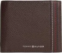 Tommy Hilfiger Porte-cartes en cuir grain&eacute;