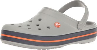 Crocs Unisex Erwachsene Crocband Clog Clog, Light Grey/Navy, 37/38 EU