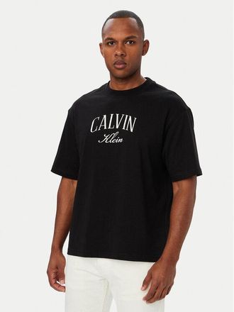Calvin Klein Jeans T-Shirt Seasonal Graphic LV04RH813G Schwarz Relaxed Fit