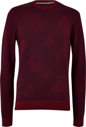 HUGO BOSS Motivo Pullover f&uuml;r Herren, Wolle (Dunkelrot)