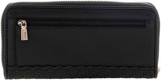 Guess Mirema geflochtene Brieftasche - Schwarz
