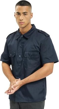 Brandit Américaine Chemise à Manches Courtes, Bleu - Bleu Marine, 6XL