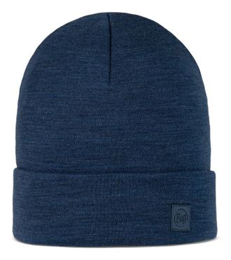 Buff Unisex Herren Damen M&uuml;tze Wollm&uuml;tze Merino Heavyweight Beanie, Farbe:Blau, Artikel:-785 solid Indigo