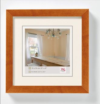 Walther Design Walther design BP313P Peppers Bilderrahmen, Holz, 13 x 13 cm, buche